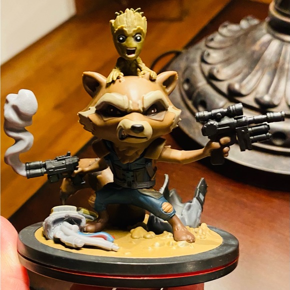 Marvel | Toys | Quantum Mechanix Qmvl8a Rocket Raccoon Groot Qfig ...